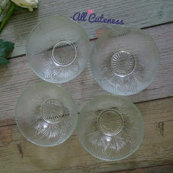 Accents | See Details Vintage Small Glass Bowls Set Trinket Dish | Poshmark